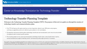 Technology Transfer: Plan for Success - Center on Knowledge Translation ...